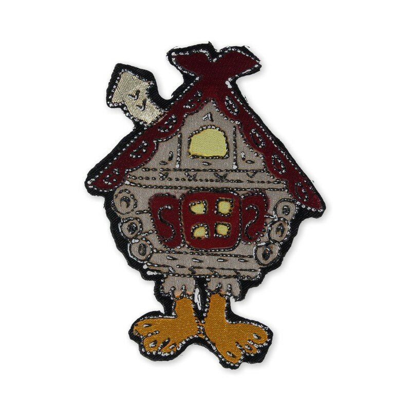 BLITZ термоаппликация Избушка 2-62 размер 9x6.5 см декоративная аппликация для ткани