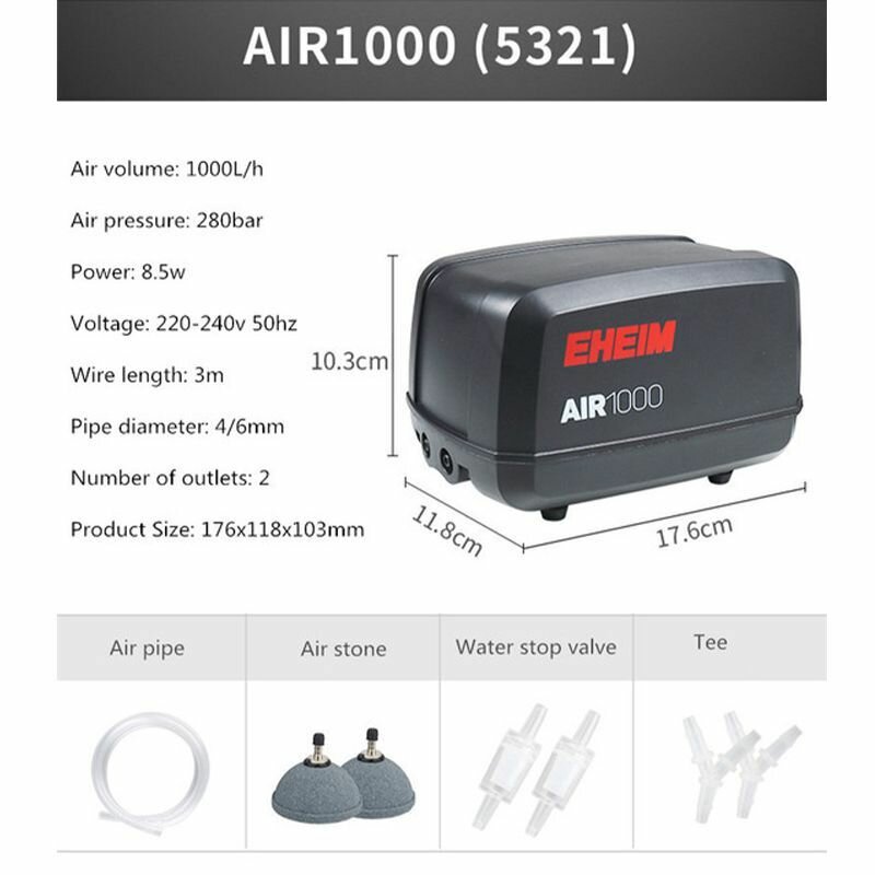 Сверхшумный воздушный насос EHEIM. Воздушный насос Eheim 100 200 400 1000