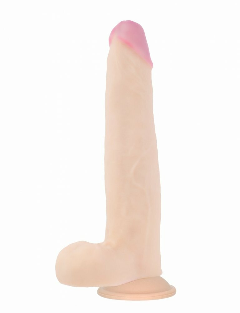 Фаллоимитатор реалистик Secret Play, киберкожа, телесный, 24 см