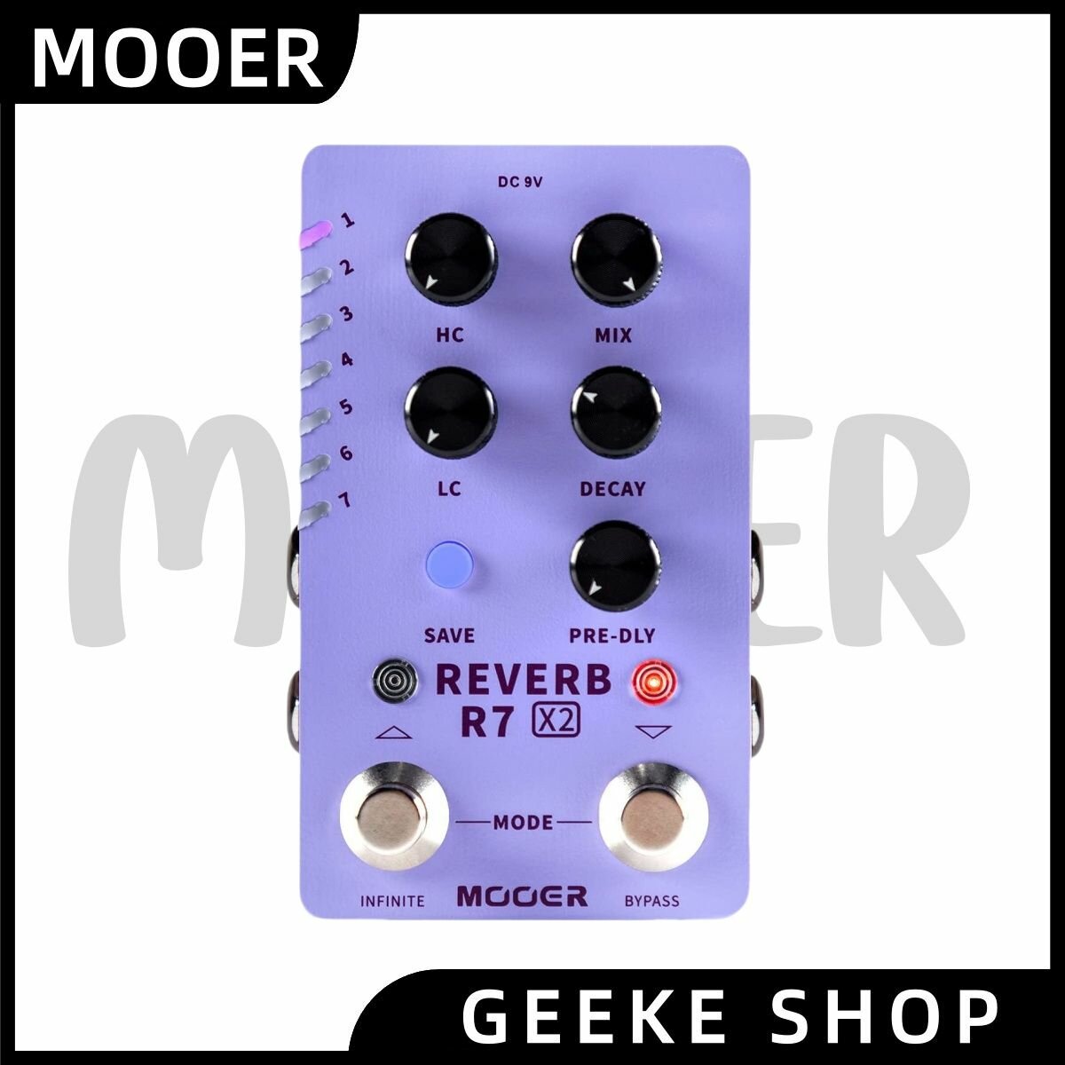 Педаль эффектов MOOER R7 Reverb X2