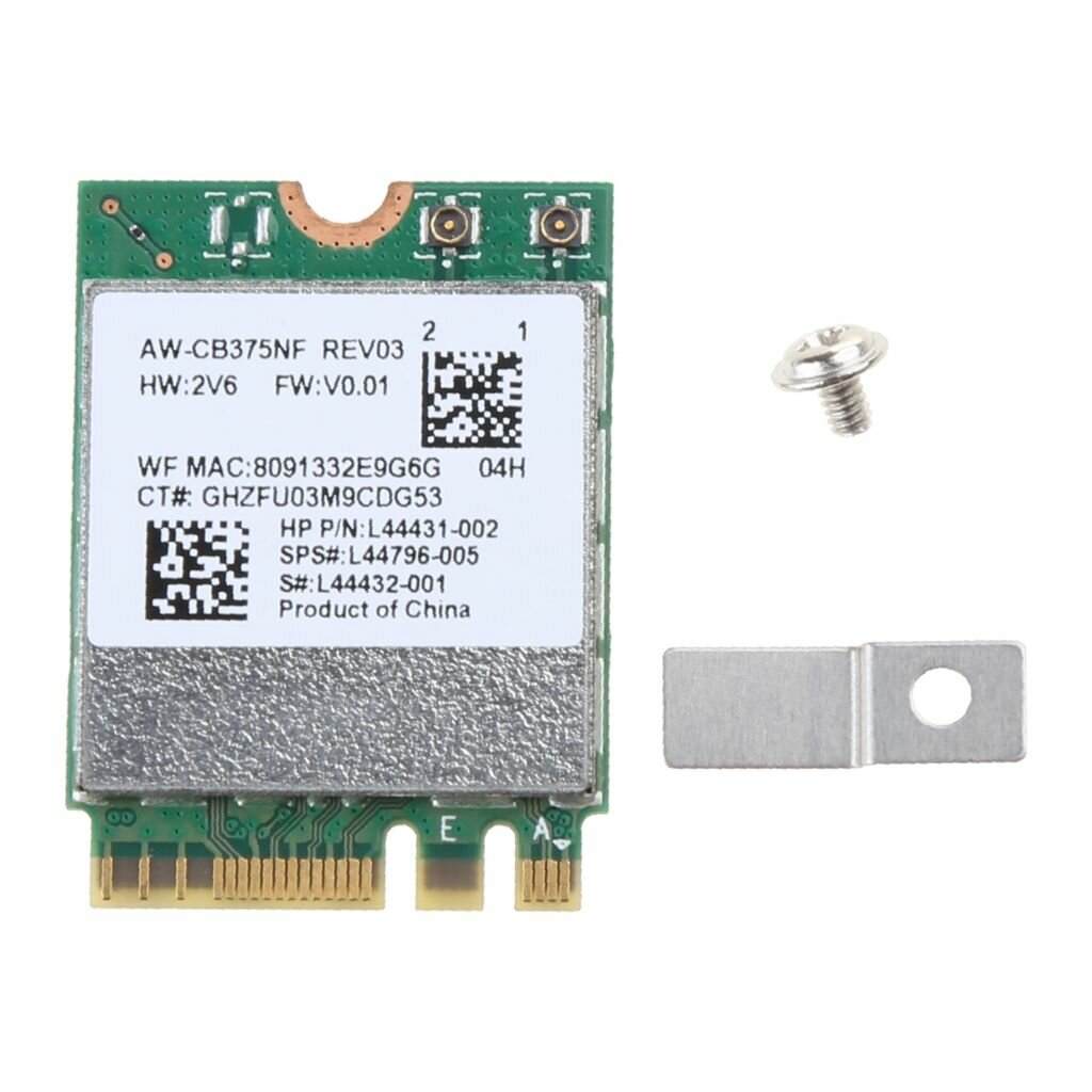 Половина сетевой карты Mini PCI-E 2.4/5G 1200M WLAN WIFI RTL8822CE 802.11AC