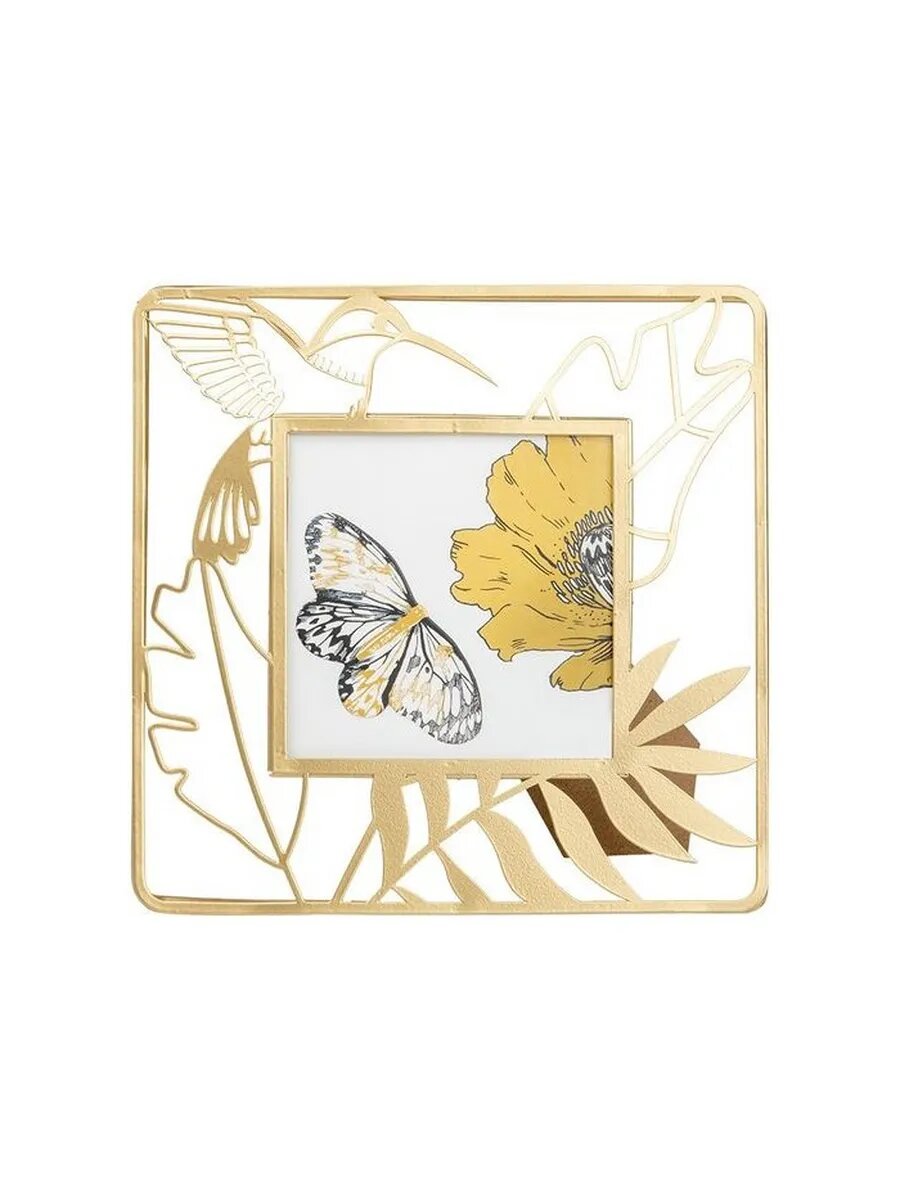 Фоторамка Экзотика 19х1х19 зол.