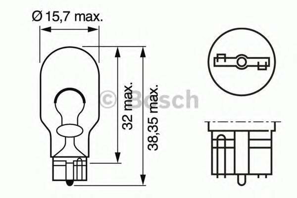 Лампа 12V W16W W2,1*9,5d Pure Light 1987302205 (Bosch)