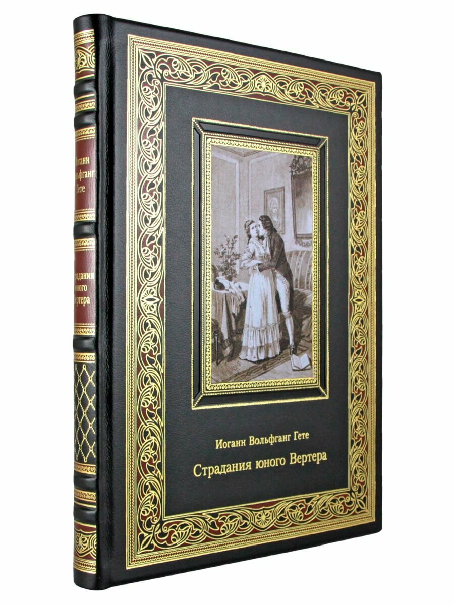 Страдания юного Вертера. И. В. Гете. книга в коже