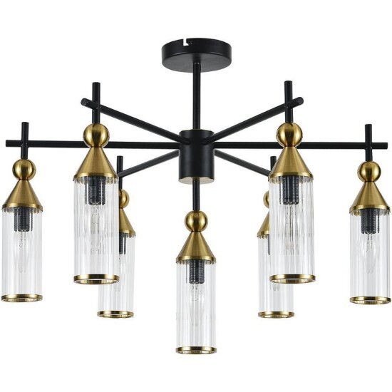 Люстра на штанге Indigo Interior Lighting Indigo Torazzo 13037/7R Black V000528