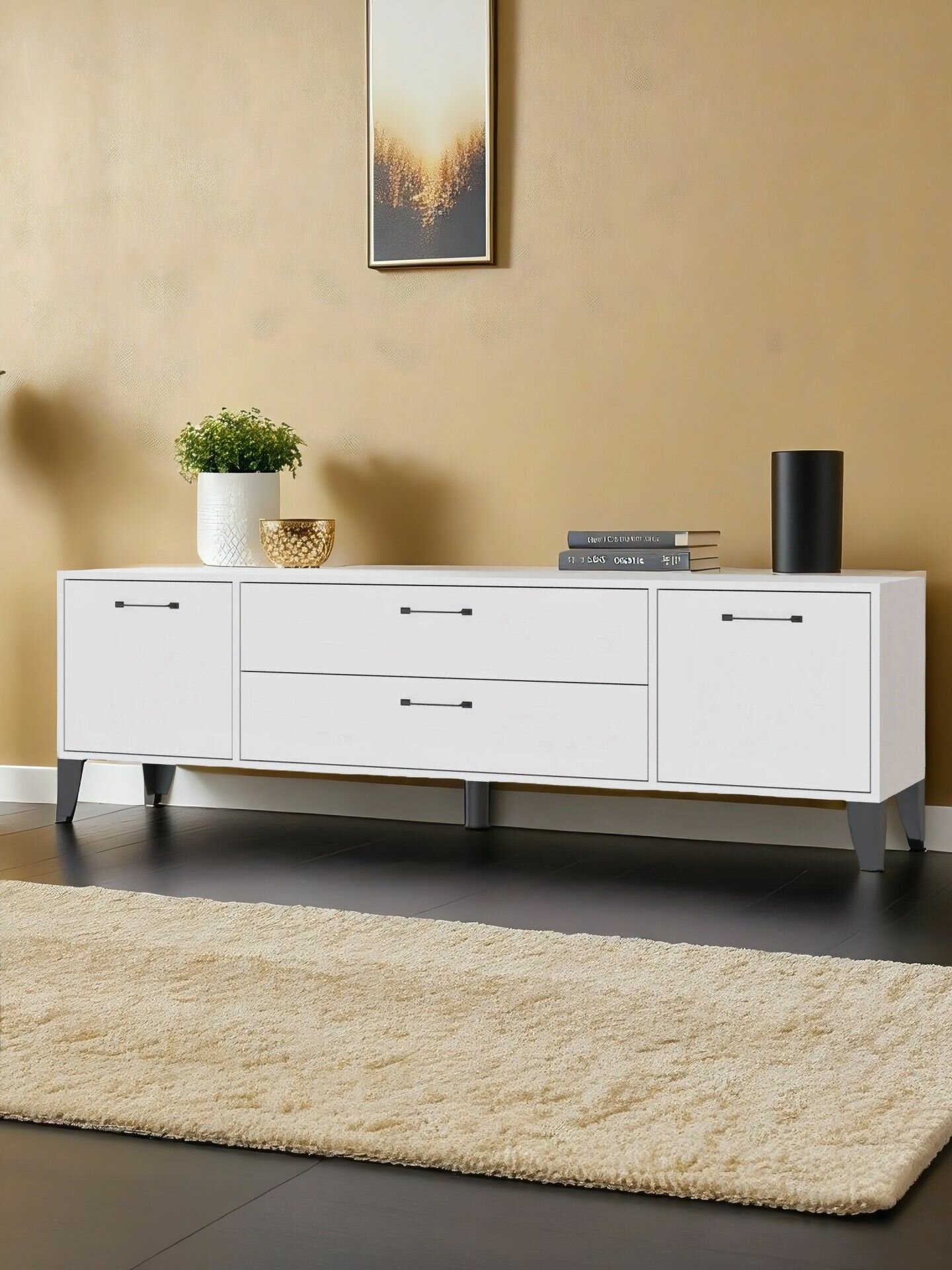 Тумба ТВ Парус-13 белый