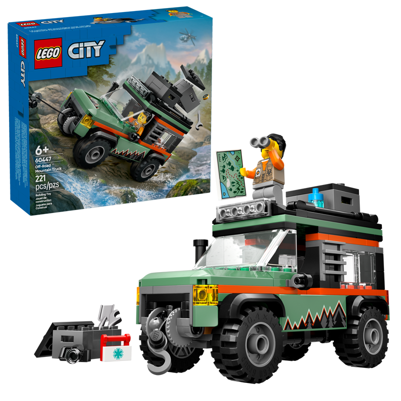Конструктор LEGO Сity 60447 Внедорожный горный грузовик 4x4, 221 дет.