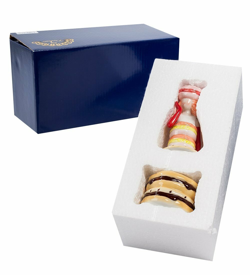 Подставка для яйца с солонкой "Леди" (Pavone)