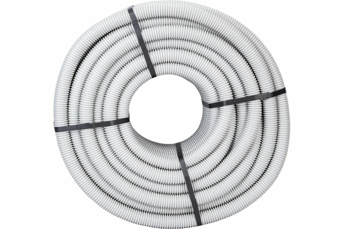 Гофрированная труба ЭРА ПВХ серый d 32мм с зонд. легкая 50м Б0020115