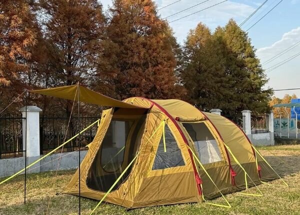 4-х местная надувная туристическая палатка Terbo-Mir & Camping 1-852-4, кемпинговая