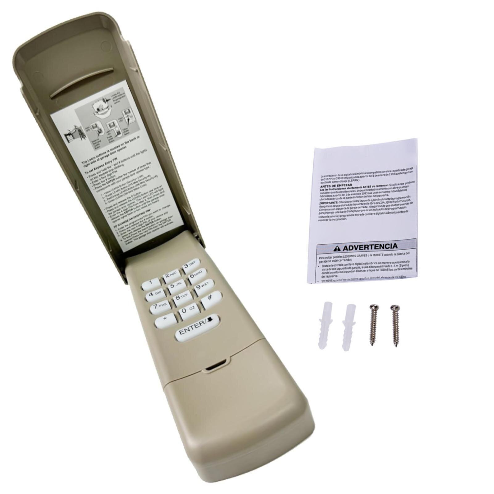 Беспроводная клавиатура для управления гаражными воротами Chamberlain 740CB 750CB 756CB 850CB 853CB — надежный и безопасный способ бесключевого доступа.