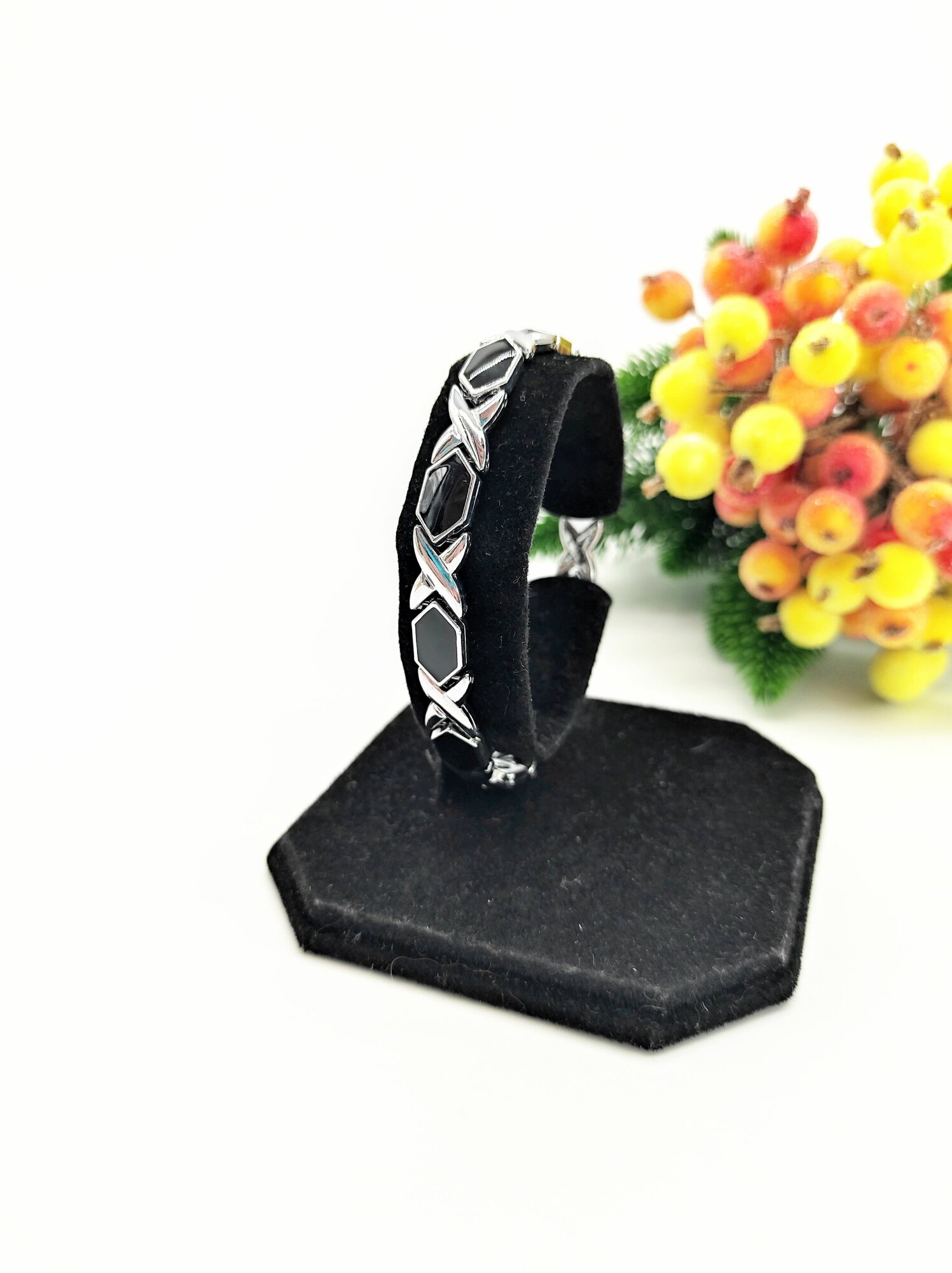 Браслет, искусственный камень