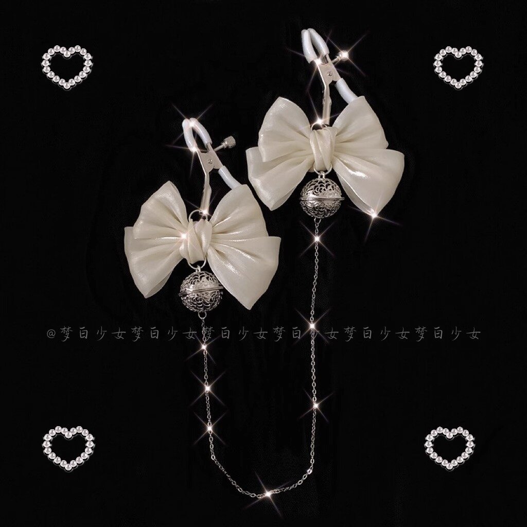 Зажимы для сосков в виде банта-колокольчика забавное наказание зажимы для сосков анальный колокольчик анальная пробка sm цепочка для сосков реквизит взрослые товары для женщин