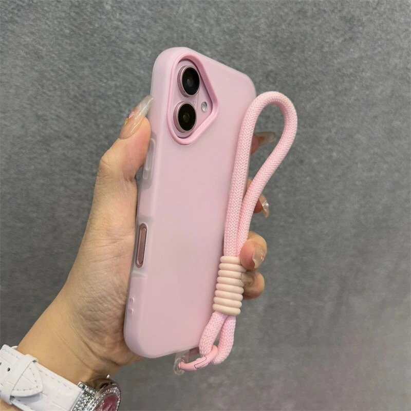 Розовый чехол для Huawei Pura 70 с розовой ручкой