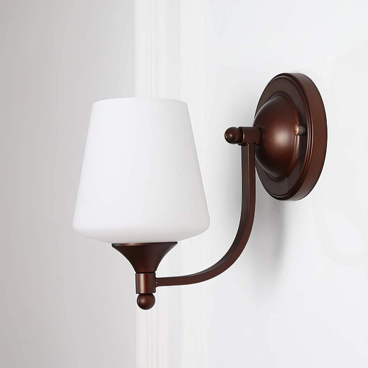 Настенное бра "Лофт", кованый чугун, винтажная лампочка, для зала/коридора