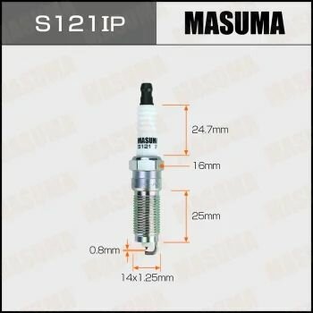 Свеча зажигания MASUMA IRIDIUM+PLATINUM (ILZTR6A8G)