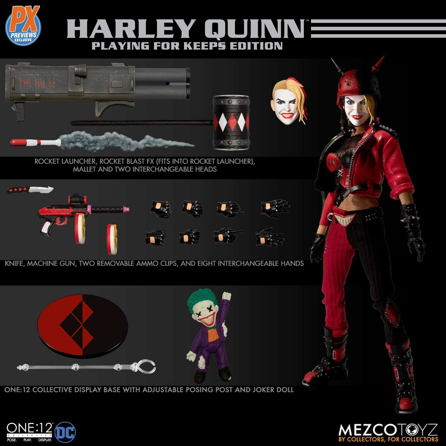 Mezco & Harley Quinn, Харли Квинн, Скульптура фигуры муравья,1/12 , Коллекционные игрушки