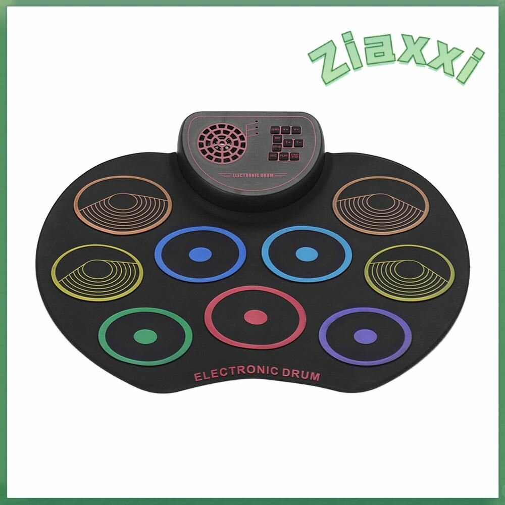Портативный электронный барабанный комплект, многофункциональный, для детей и начинающих