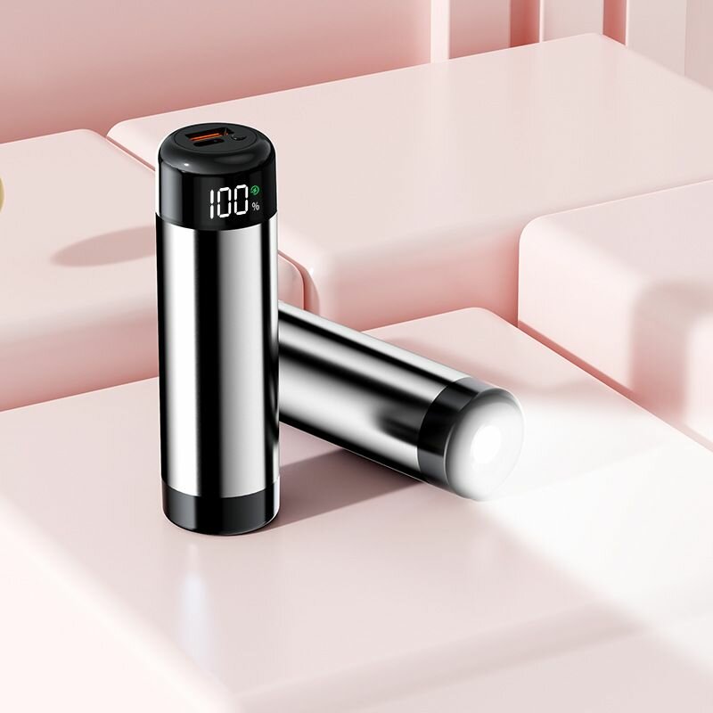 3-в-1 мини-грелка, также пауэрбанк и LED-фонарик, портативная, быстрый нагрев, универсальная