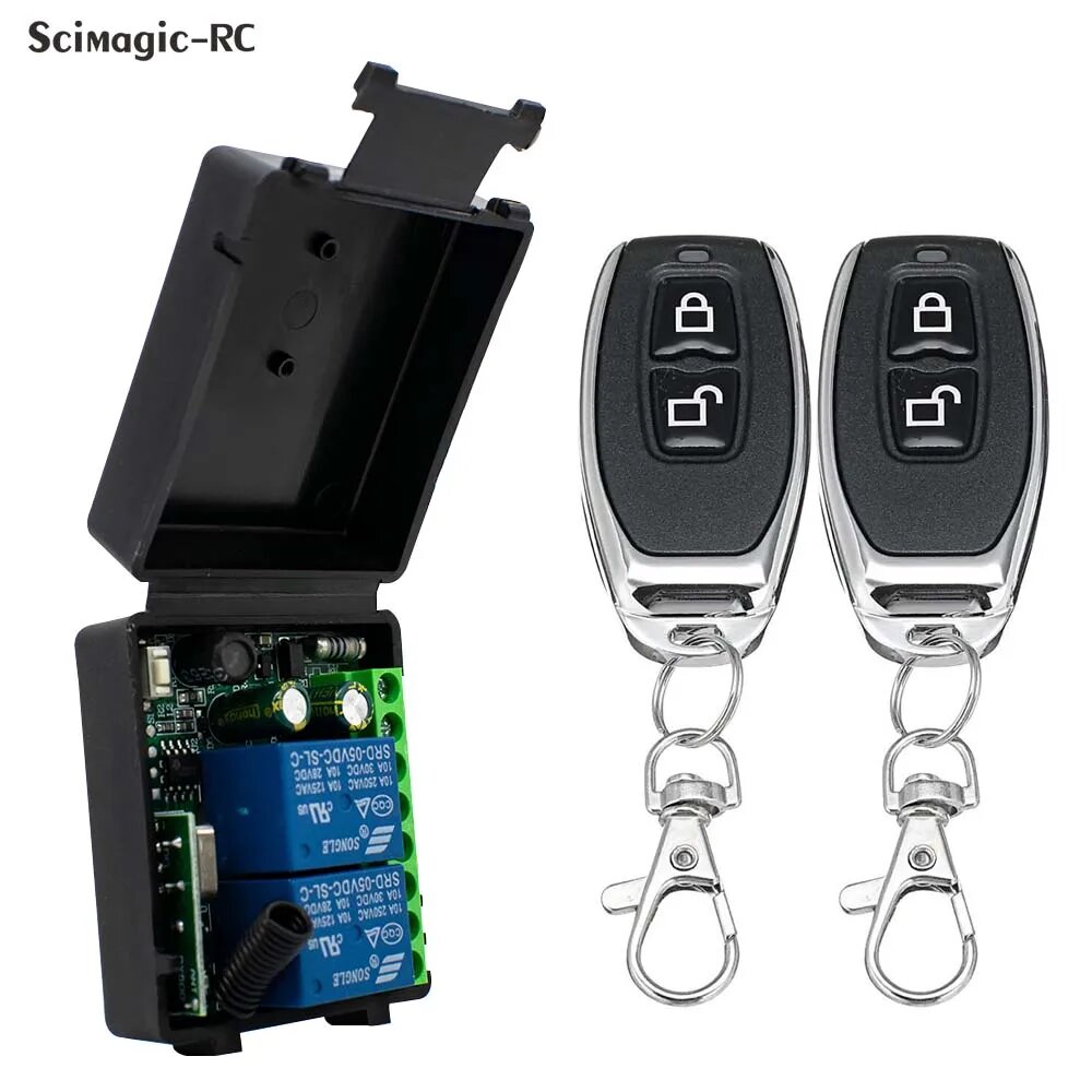 Scimagic-RC Универсальный пульт дистанционного управления 433 МГц 1 Receiver 2RC