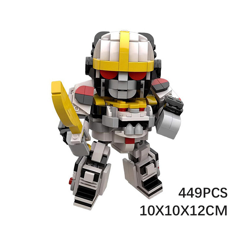 Строительные блоки MOC совместимы с LEGO, Power Rangers Tiger King, White Tiger Zod, Big Beast God Assembly, мини-игрушкой.