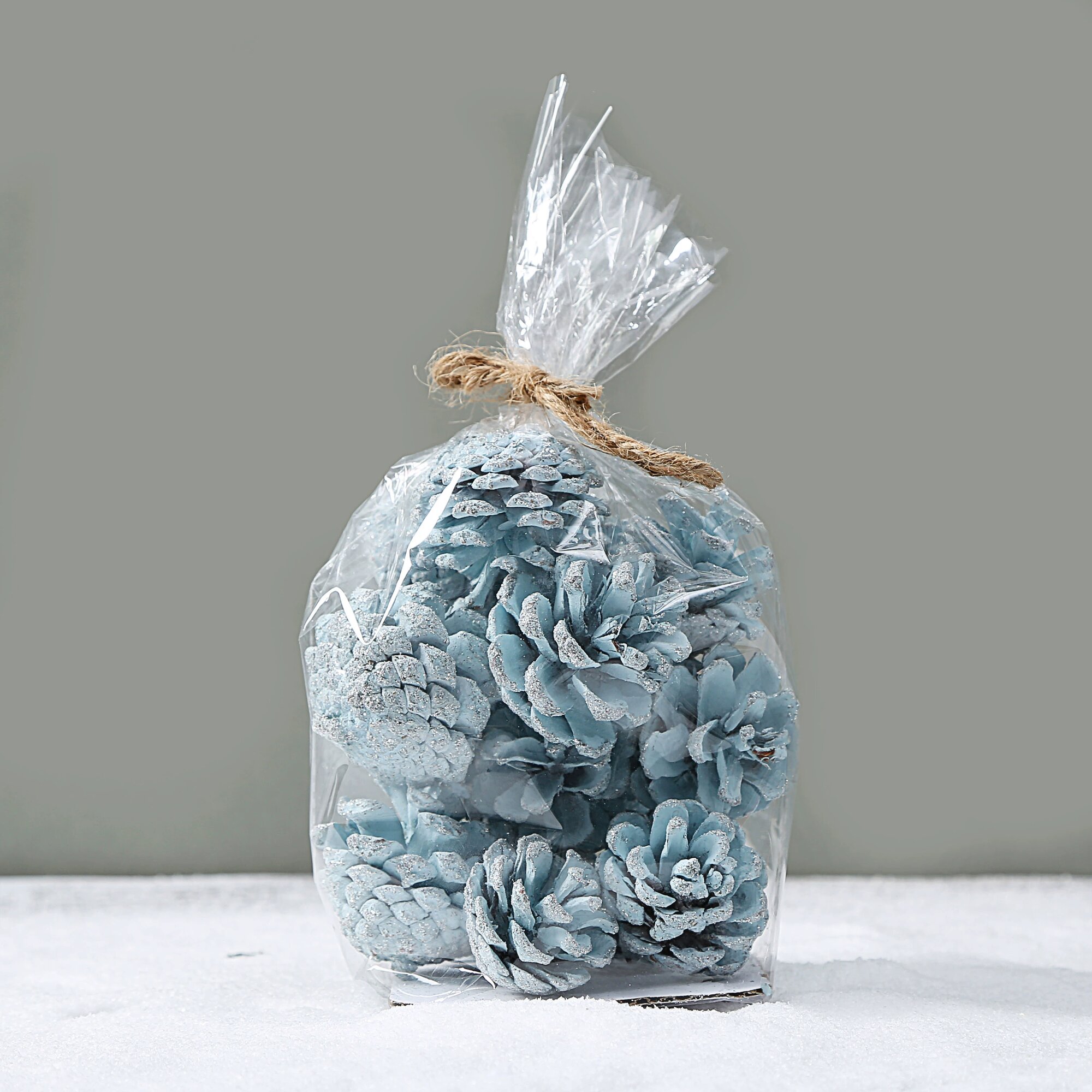 Искусственные сосновые шишки, сосновые иголки, сухие ветки, цветочные материалы в лесном стиле, серебристо-белые, для