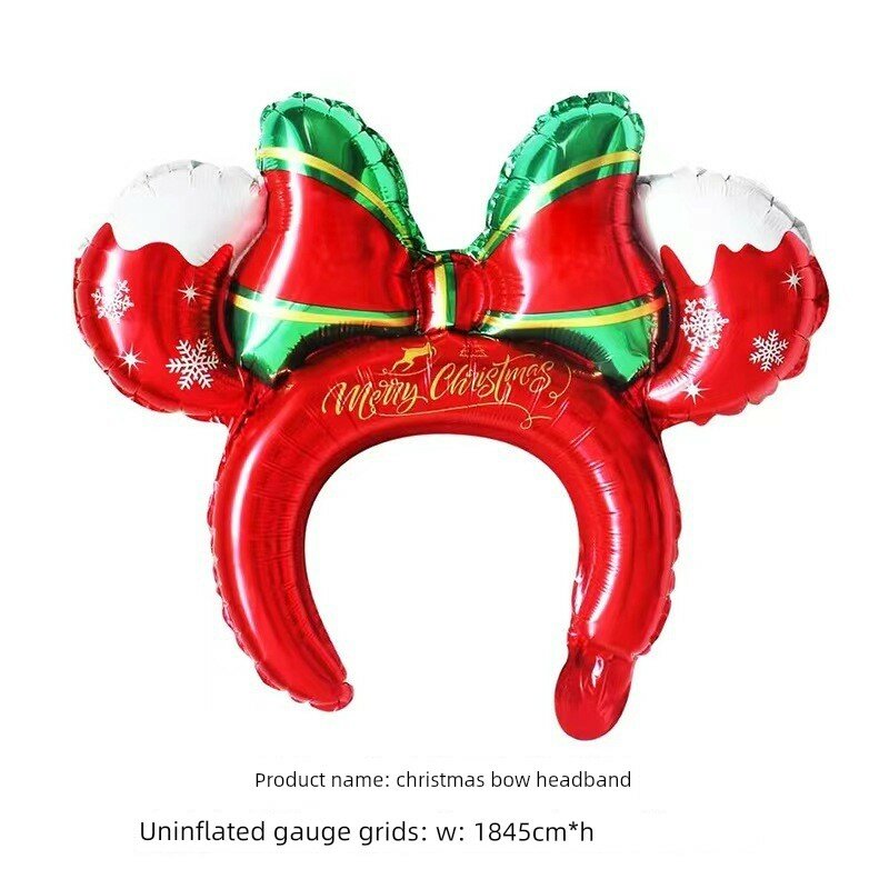 Рождественский воздушный шар из фольги на палочке: Дед Мороз, Снеговик, мультяшный персонаж, украшение для