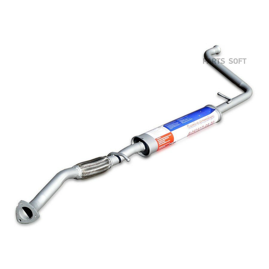 Резонатор LADA Vesta до 2018 с гофрокомпенсатором Фобос от официального дистрибьютора, FOBOS, артикул 84501