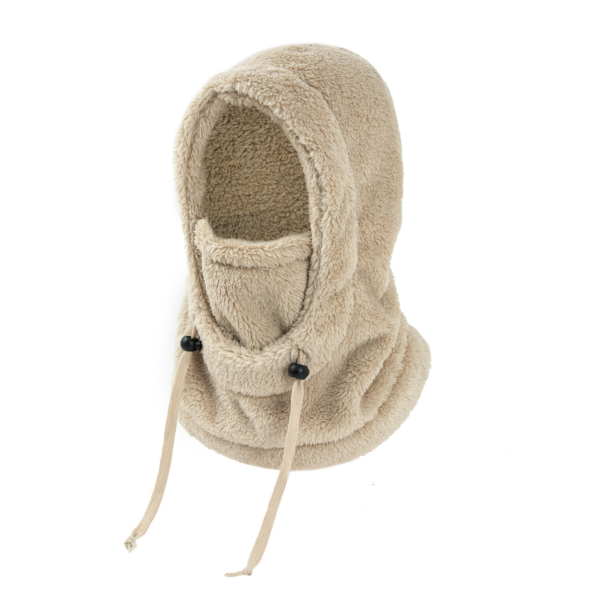 Шапка для взрослых, мягкая защита ушей, капюшон, шейный шарф, универсальный зимний ветрозащитный капюшон для езды на велосипеде, теплый головной убор.