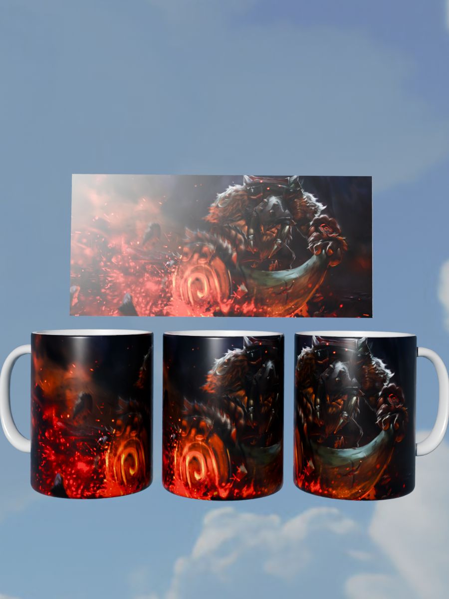 Кружка "герой dota 2 Earthshaker шейкер"