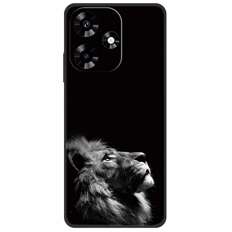 Чехол для Infinix Hot 30i NFC X669D, силиконовый, с изображением Черный, 47, For Infinix Hot 30i
