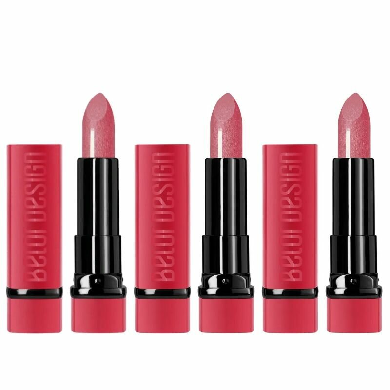 BELOR DESIGN Губная помада PARTY, № 082 карамельно розовый, 4,3 г, 3 шт