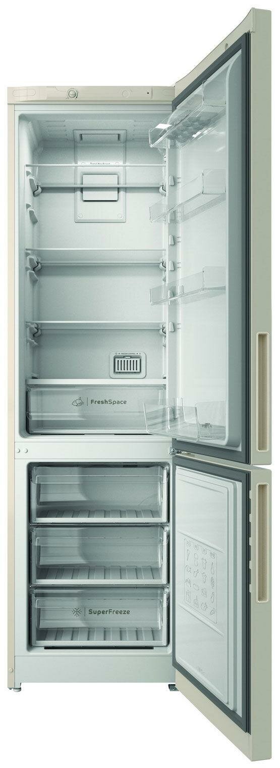 Холодильник Indesit ITR 4200 E бежевый, 195 см, No Frost, 4 полки, 3 отделения — фото 1