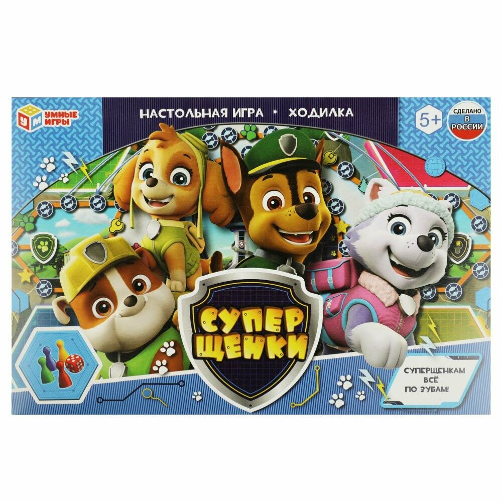 Настольная игра-ходилка Супер щенки Умные игры 4650250536451