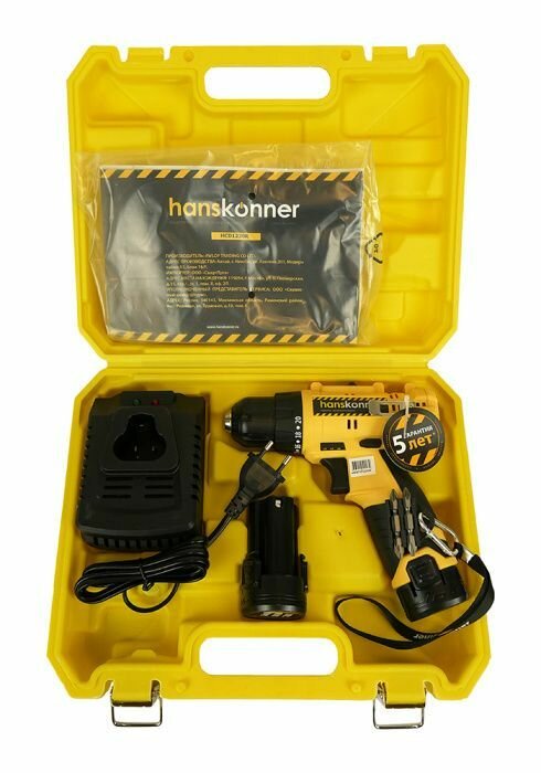 Аккумуляторный шуруповерт Hanskonner HCD1230R
