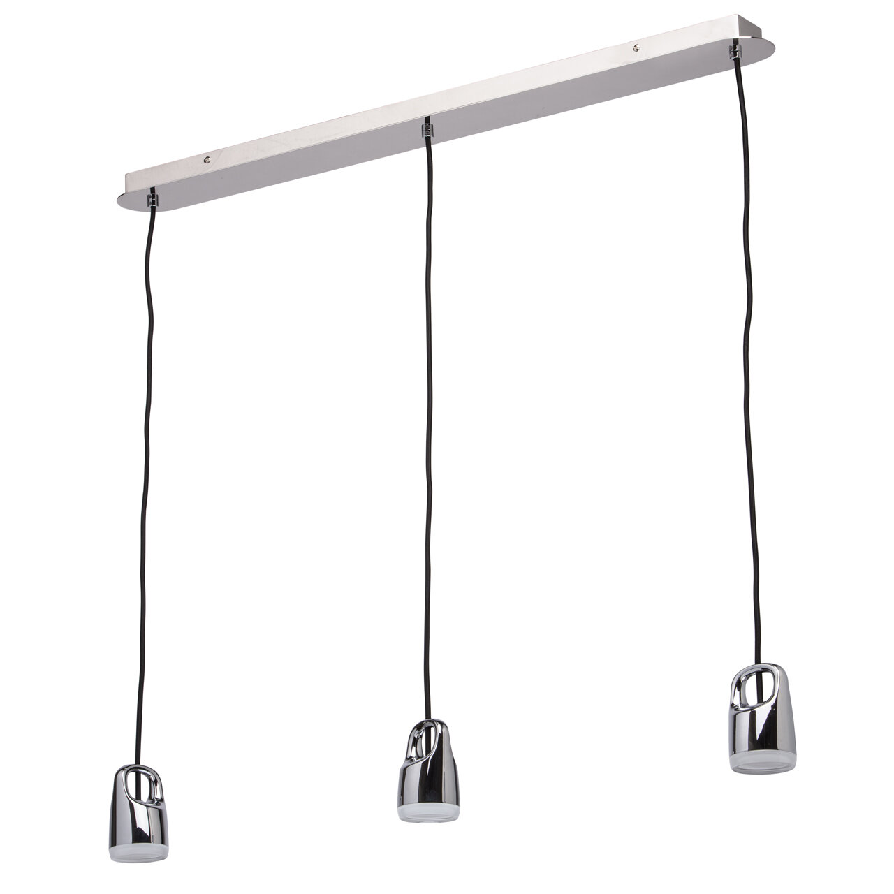 Подвесной светодиодный светильник, люстра RegenBogen Торес 110010703, 3*4W LED 3000К, цвет: хром, матовый