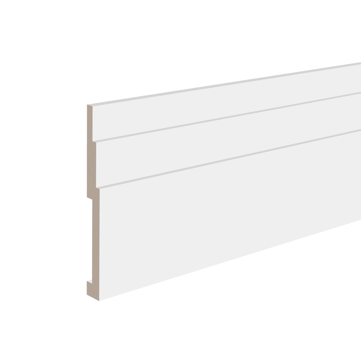 Плинтус Ultrawood BASE 2021 i, ЛДФ-декор, влагостойкий, ударопрочный, 2м, под покраску, 1 шт.