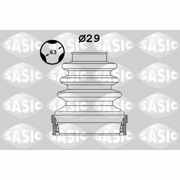 Пыльник шруса комплект внутренний для автомобиля Citroen Пежо, SASIC 2873883 (1 шт.)