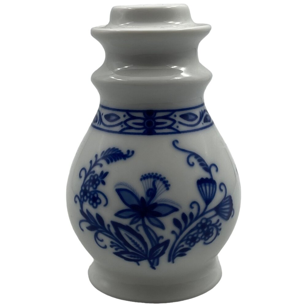 Подсвечник "Синий цветок", фарфор, кобальт, роспись, 12 см, 1970-1980 гг, Германия (?)