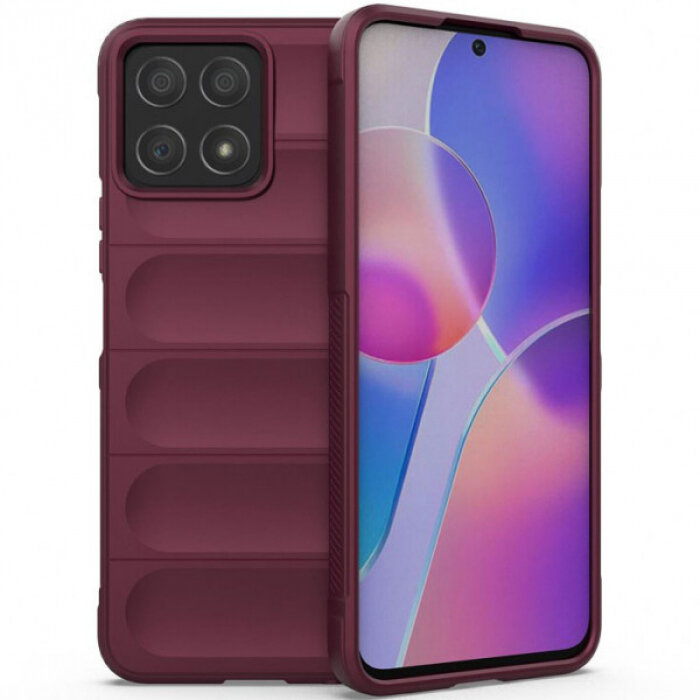 Flex Silicone Противоударный чехол для Honor X8 / X30i с защитой камеры и микрофиброй