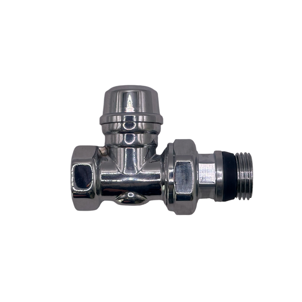 Вентиль микрометрический прямой, нижний, хромированный, полированный, ICMA, арт.937, ВР/НР 1/2"