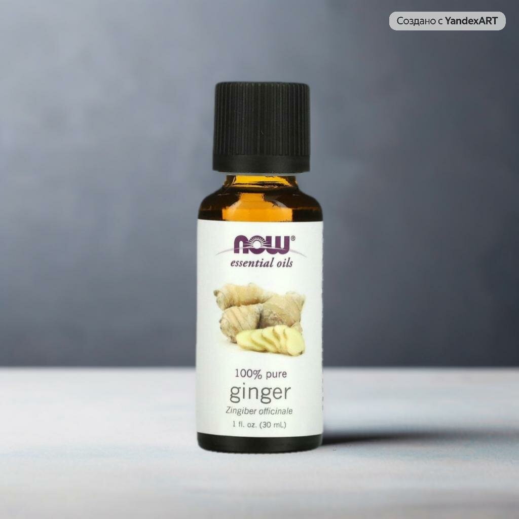 NOW Foods, чистое эфирное масло, имбирь, 30 мл (1 жидк. унция)