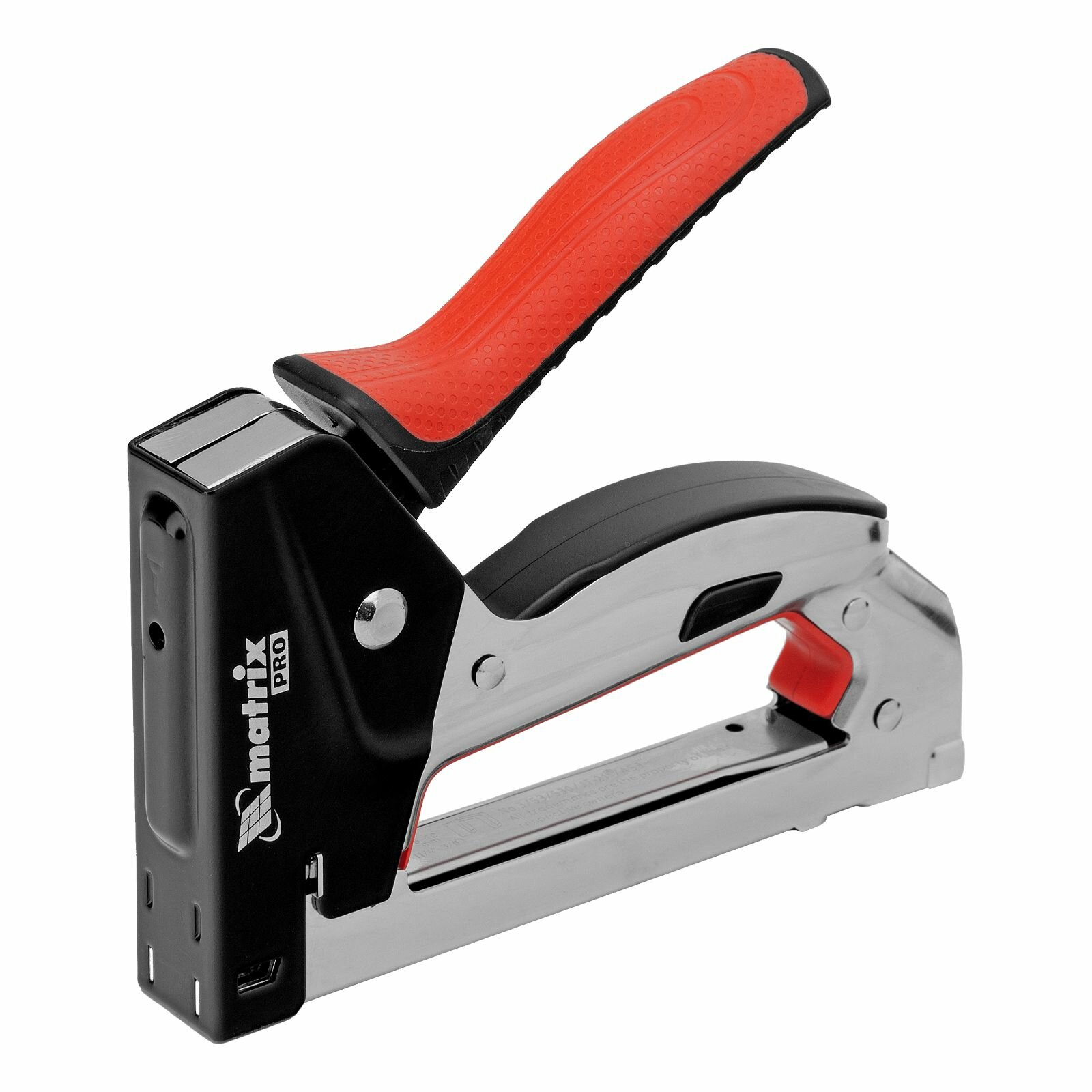 Степлер мебельный MATRIX Pro, стальной, быстрая загрузка, тип скобы 53, 6-10 мм (40916)