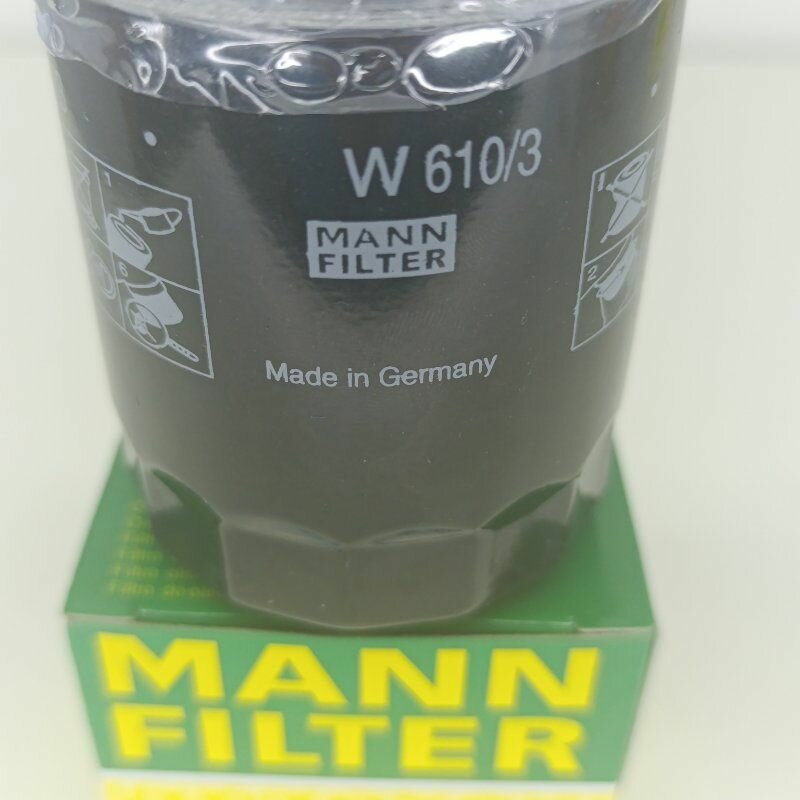 Фильтр масляный MANN W6103 W610/3 Фиат Грейт Вол Хавал Хонда Хендай КИА Мазда Митсубиси Ниссан Рено Субару Лада