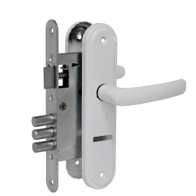 Замок врезной Омега ЗВ 9.1-03 ЭКО (белый)