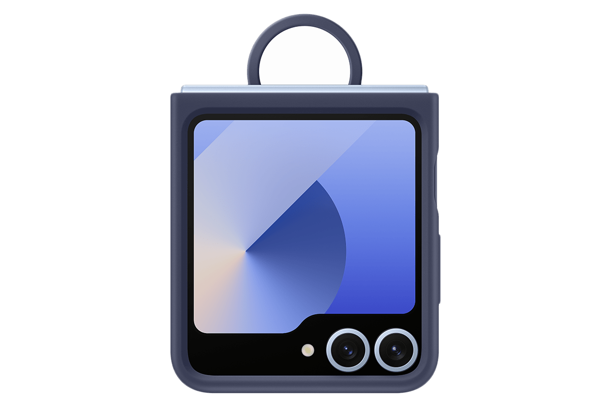 Чехол Samsung Silicone Case Z Flip 6 | Flip7 FE, тёмно-синий