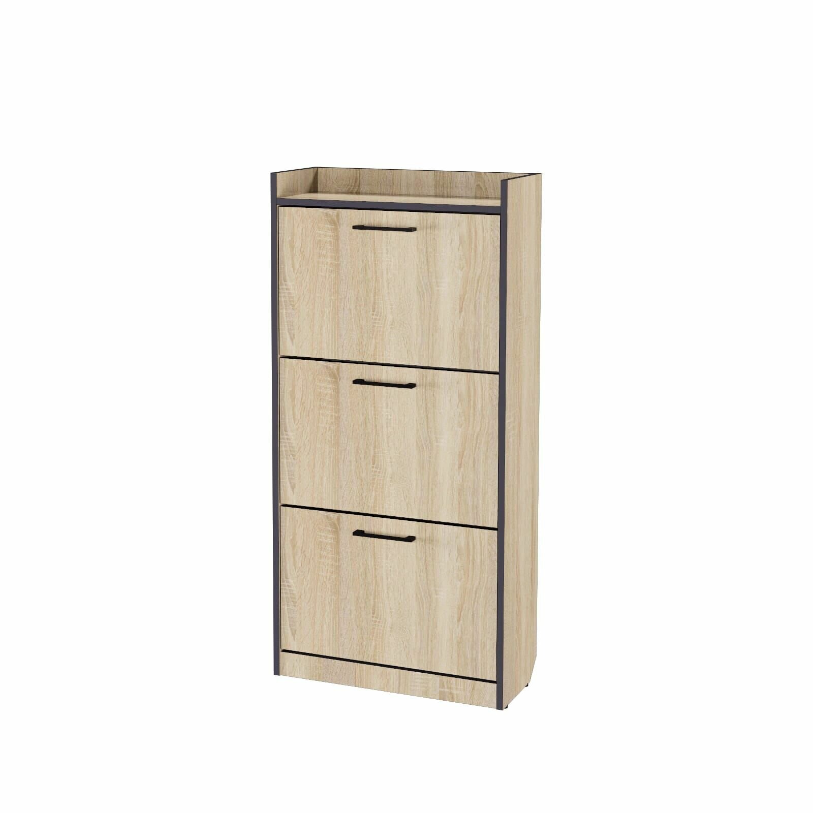 Обувница аквилон "Эльза", ЛДСП, откидные двери, 60 см х 25 см х 125,5 см