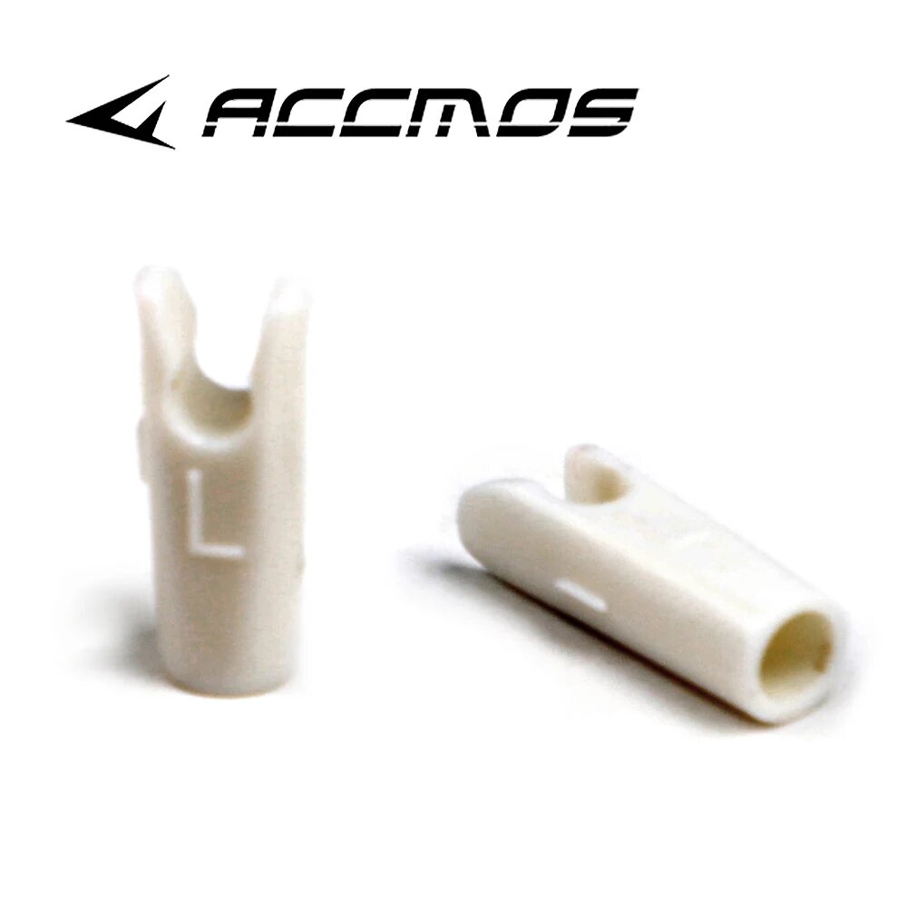 Белые наконечники для стрел Accmos L nock-no.15