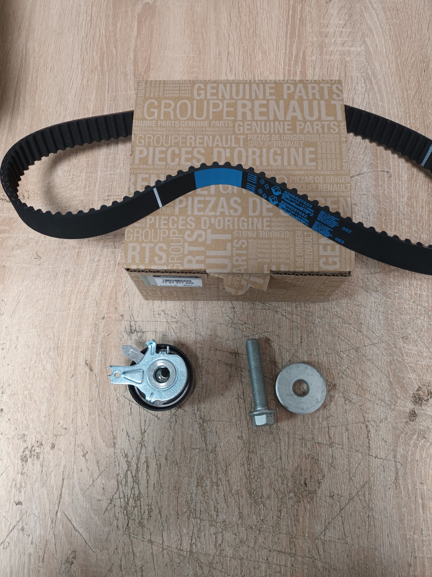 Грм комплект К9К Рено Логан, Дастер, Кангу, Флюенс, Меган 1,5D 7701477028