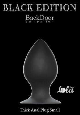 Анальная пробка Thick Anal Plug Small - 7,8 см, Lola Games, черный